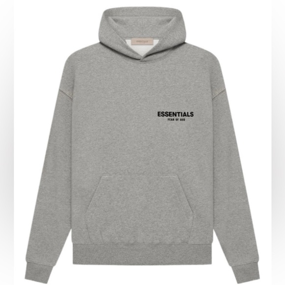 Fear of God | Shirts | Essentials Fear Of God Dark Oatmeal Hoodie With ...